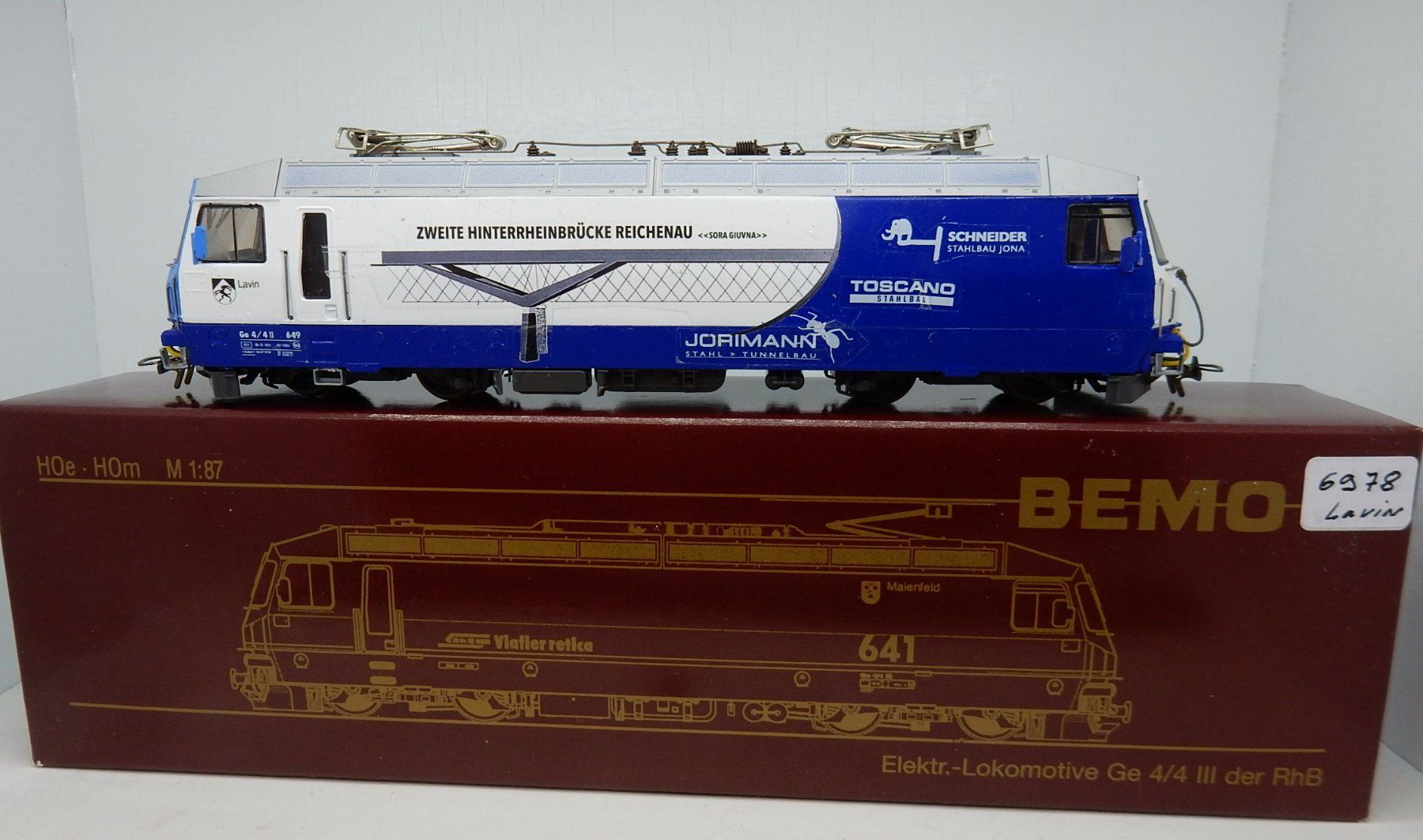 Hom- - RhB "Rhätische Bahn"- Loc Ge 4/4 III 649" Lavin" (D'occasion) à ...