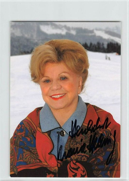 MARIA HELLWIG VOLKSMUSIK AUTOGRAMMKARTE - echte Unterschrift (Gebraucht ...