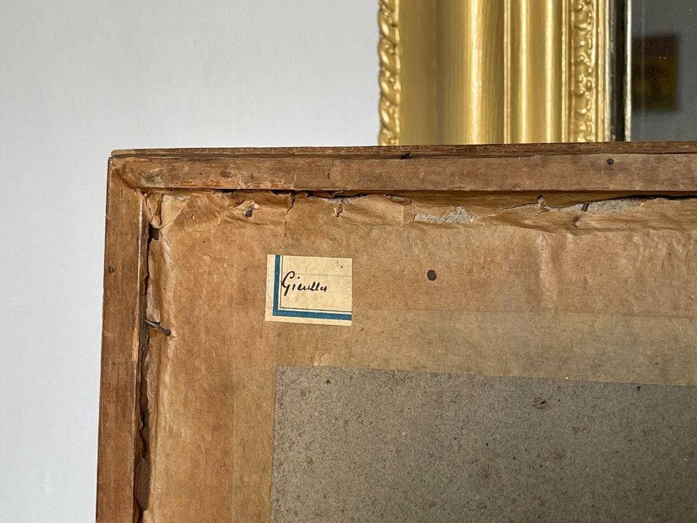 François DIDAY Gemälde haftes Aquarell vom Genf ROMANTIK Art (Gebraucht ...