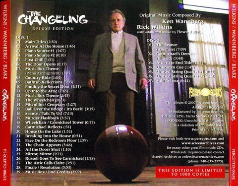 The Changeling - L'enfant du diable (OST, Soundtrack, 2 CD) (Neu und ...