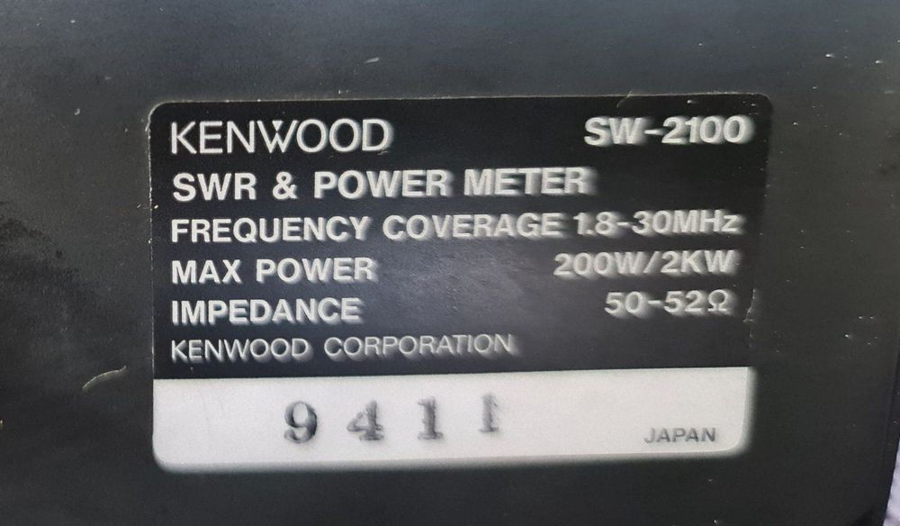 kenwood sw-2100 swr power meter (Gebraucht) in für CHF 74 – mit ...