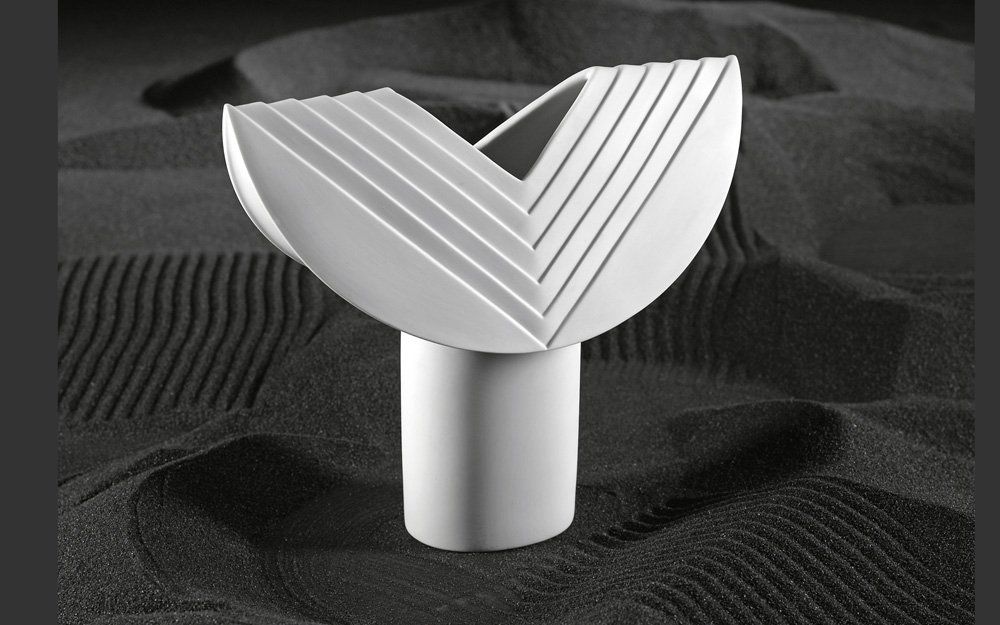 ROSENTHAL - *TOTEM* Vase - Weiss matt - Ambrogio Pozzi (Neu und ...