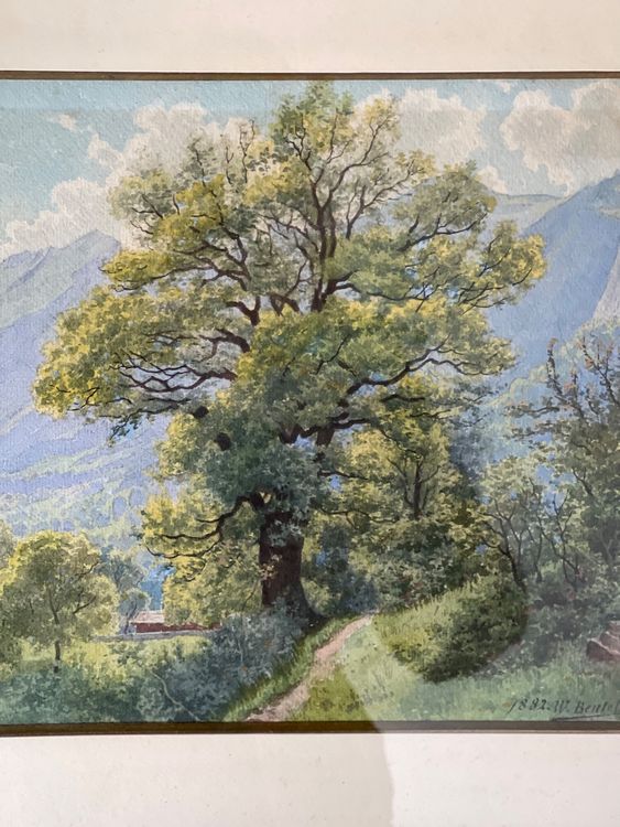 Aquarell von Wilhelm Benteli Brienz Sommer 1882 | Acheter sur Ricardo