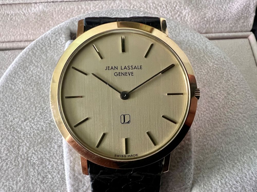 JEAN LASSALE 1200 thinnest mechanical watch ever made 1.2mm! (Neu ...