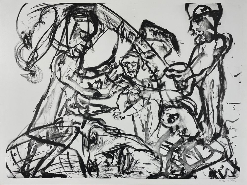 Martin Disler (1949-1996) grosse Lithographie Handsigniert | Kaufen auf Ricardo