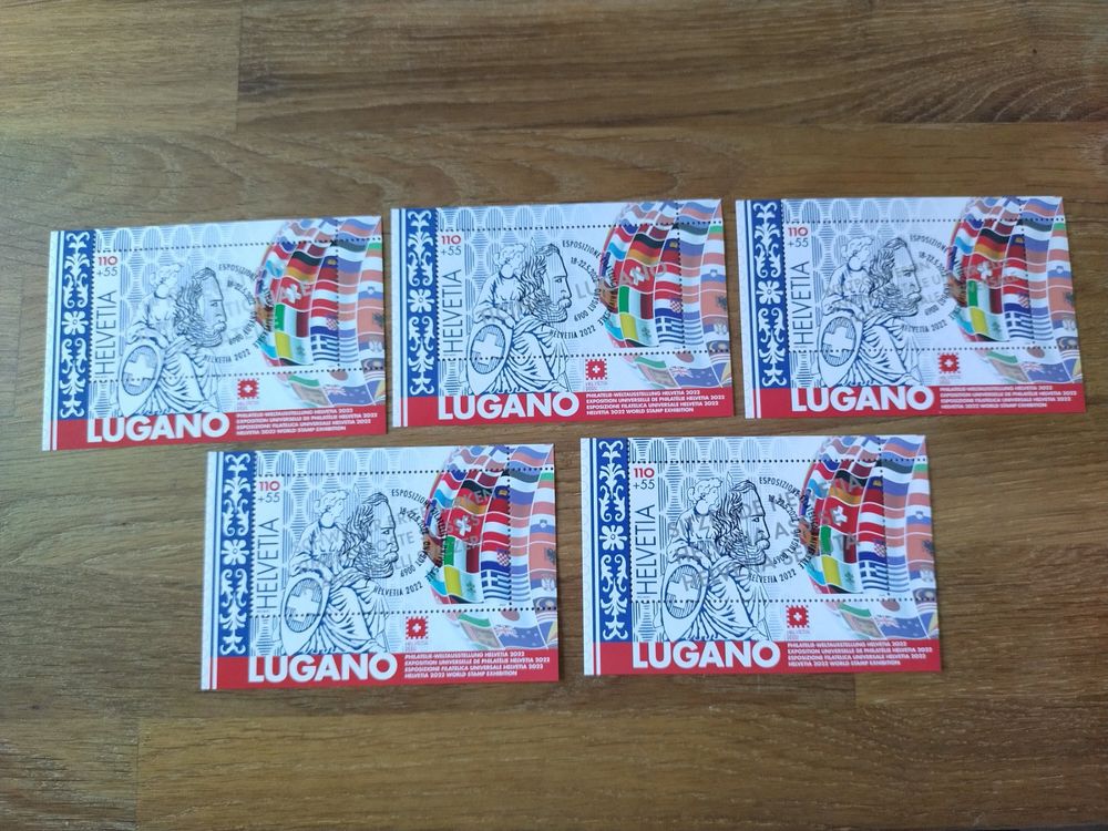 Set Sonderblock, Weltausstellung 2022 Lugano, Voll-ET (Gebraucht) in Rickenbach SO für CHF 48 ...