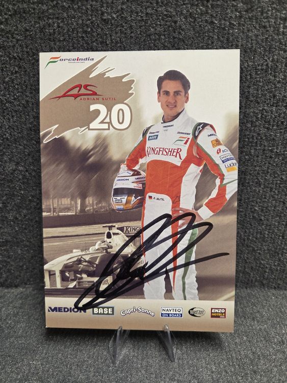 Adrian Sutil Autogrammkarte - Formel 1 Rarität! 🏎️🏁 (Gebraucht) in ...