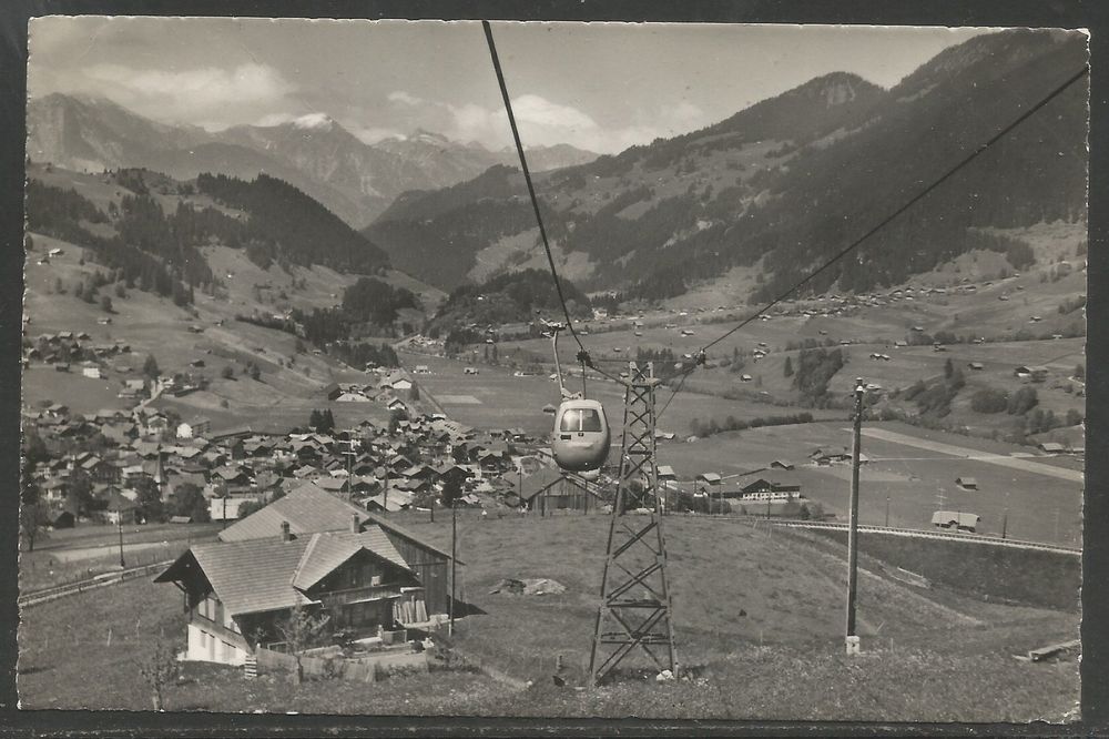 Carte P de 1958 ( Gondelbahn Zweisimmen-Rinderberg ) (Gebraucht) in La Russille für CHF 1.5 ...