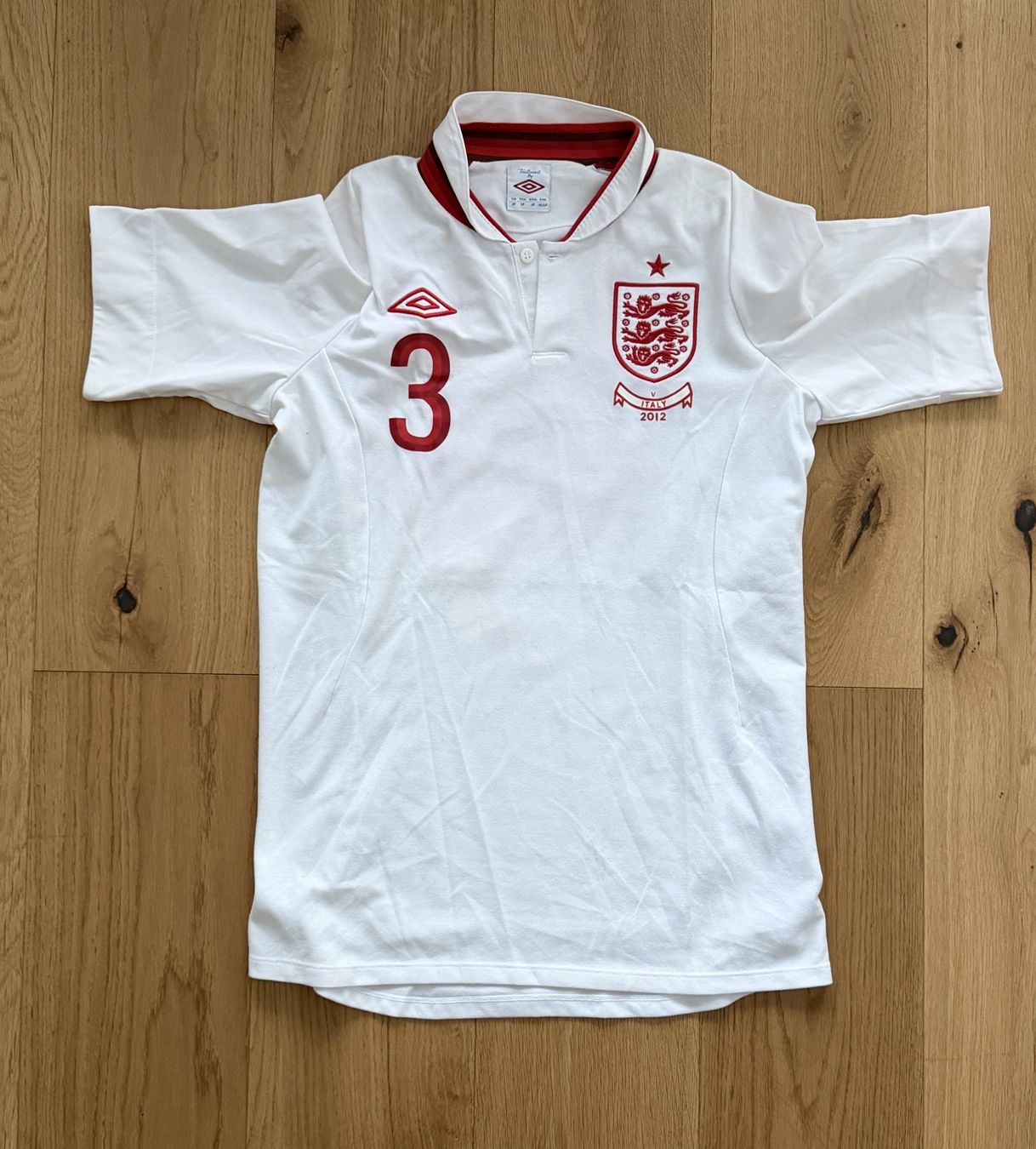 Original Matchworn Trikot England vs Italy in Bern / Baines (Gebraucht ...