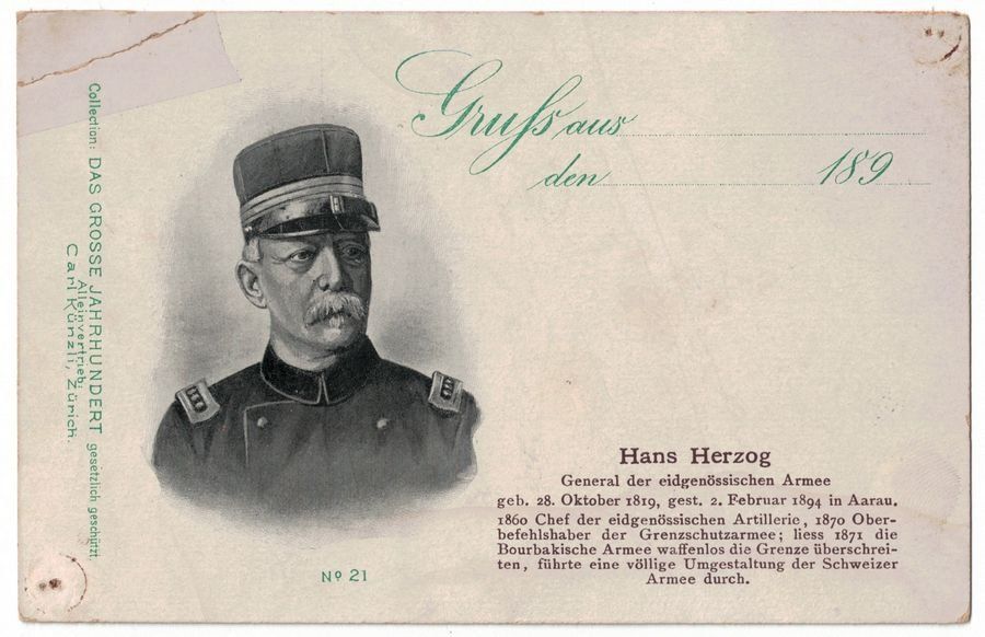 Das grosse Jahrhundert: Hans Herzog, General, um 1890 (Gebraucht) in ...