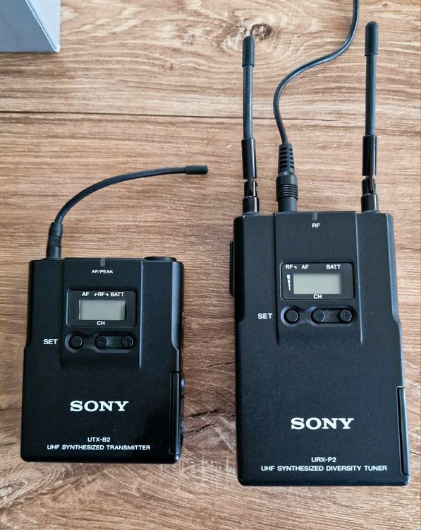 Sony kabelloses Mikrofon UTX-B2/URX-P2 Sender und Empfänger | Kaufen auf Ricardo