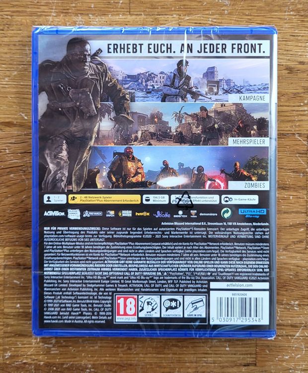 Playstation 5 - Call of Duty Vanguard Game - CoD- Neu - OVP (Neu und originalverpackt) in für ...