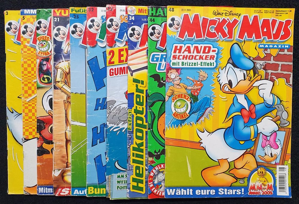 Micky Maus - 10 Hefte aus dem Jahr 2005 (Gebraucht) in Eglisau für CHF 7 – mit Lieferung auf ...
