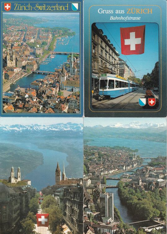 4 Karten Zürich (Gebraucht) in Lumbrein für CHF 1 – mit Lieferung auf Ricardo kaufen