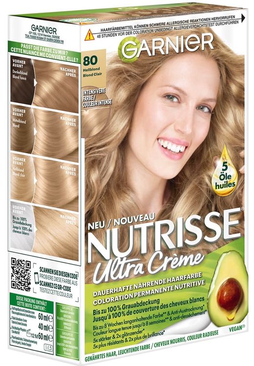 3 x Garnier Haarfarbe Hellblond 80 (Neu und originalverpackt) in ...