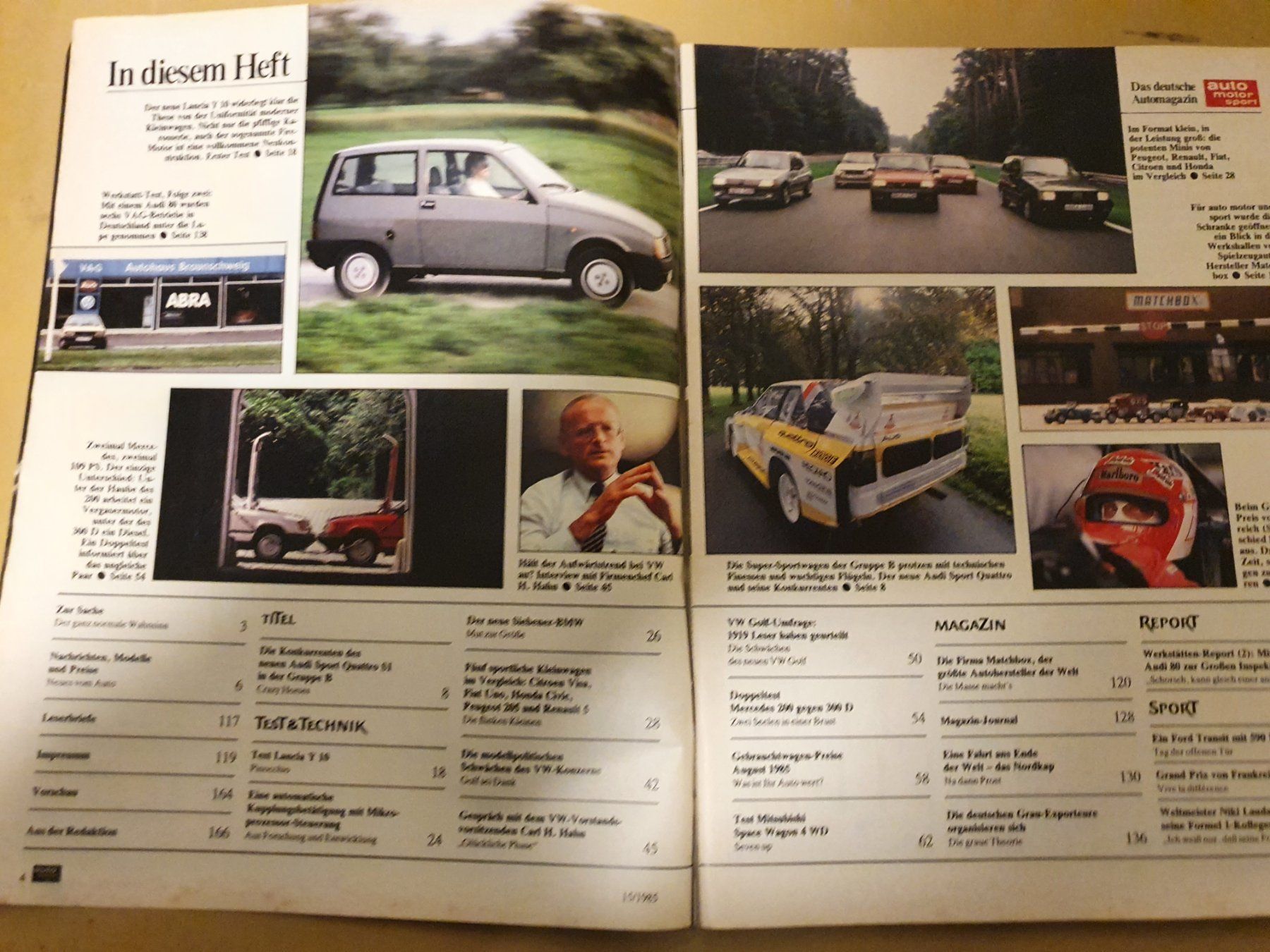 AMS 15/85 205 GTi Visa GTi Uno Turbo Audi Quattro Sport xx (Gebraucht ...