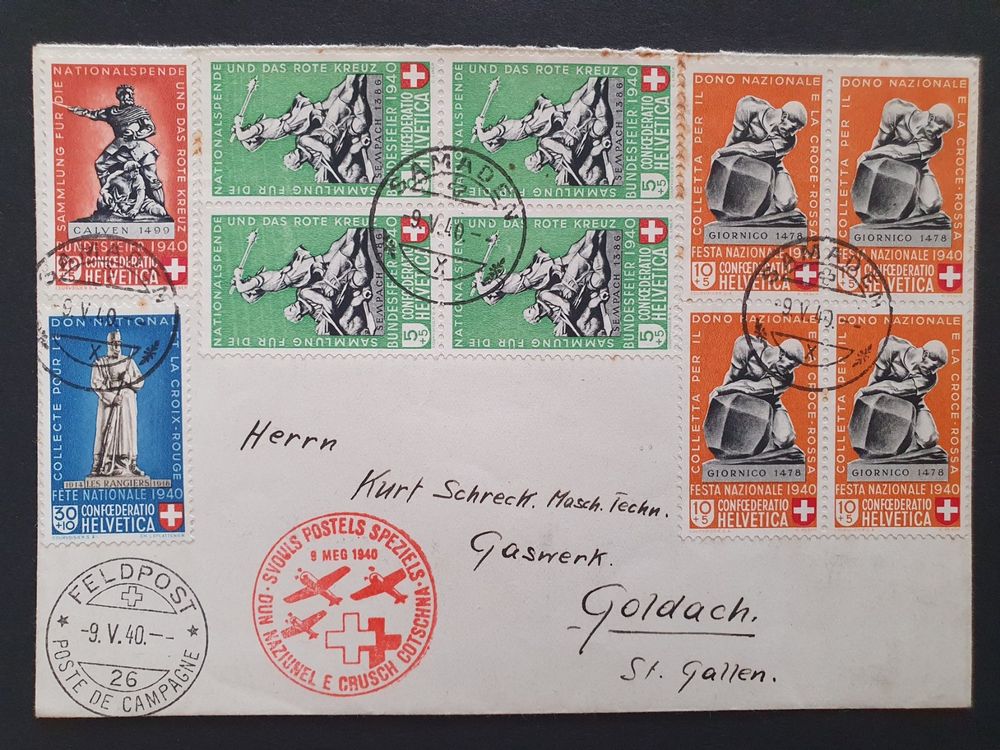 Feldpostbrief nach Goldach; Svouls postels speziels (Gebraucht) in ...