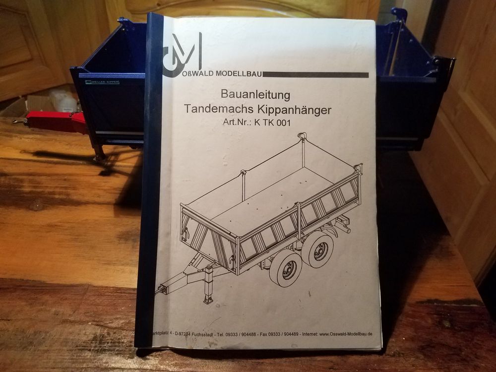 RC Lkw Kippanhänger Tandem Oswald Modellbau (Gebraucht) in Ramosch für ...