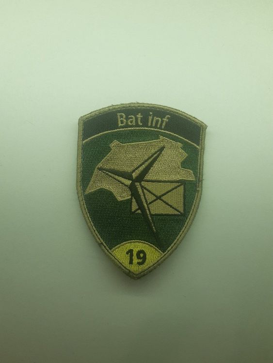 BADGE ECUSSON MILITAIRE SUISSE BAT INF 19 (Neu (gemäss Beschreibung ...