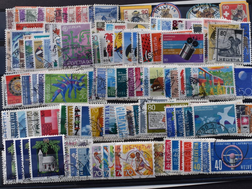 Mehr als 200 Luxus Schweizer Briefmarken B1401L (Gebraucht) in ...
