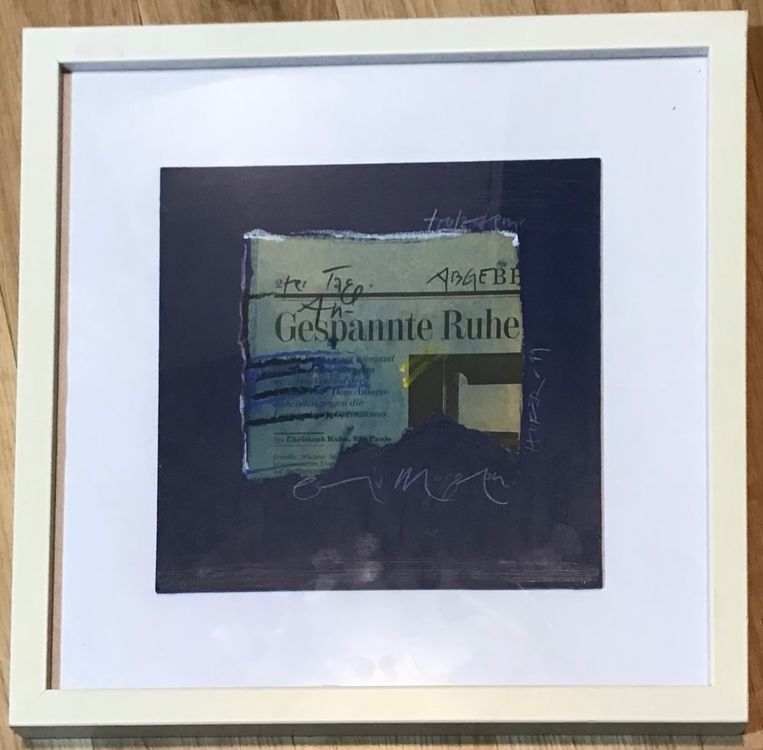 Abstrakte Mischtecknik Collage | Kaufen auf Ricardo