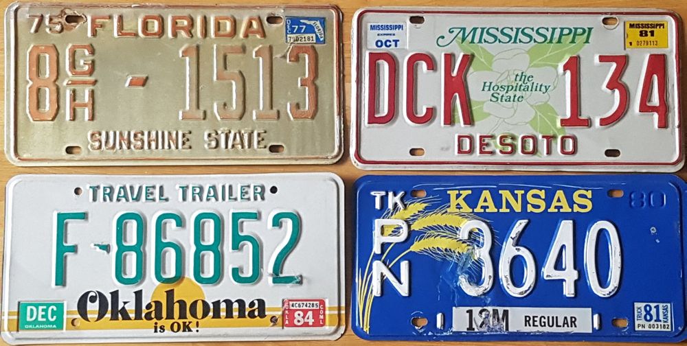 4 Original US-Car and trailer licence plates (Gebraucht) in Muri AG für ...