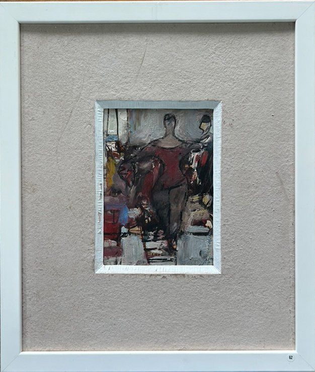 Walter Emil Müller. Frau/Treppe, 1946. Öl auf Papier (Gebraucht) in Zumikon für CHF 100 – mit ...