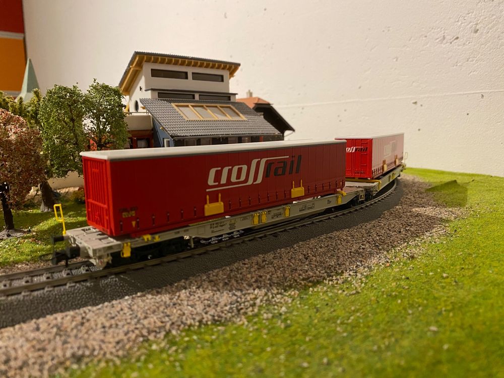 Roco 67402 - Containertragwagen Crossrail Sdggmrs | Kaufen auf Ricardo