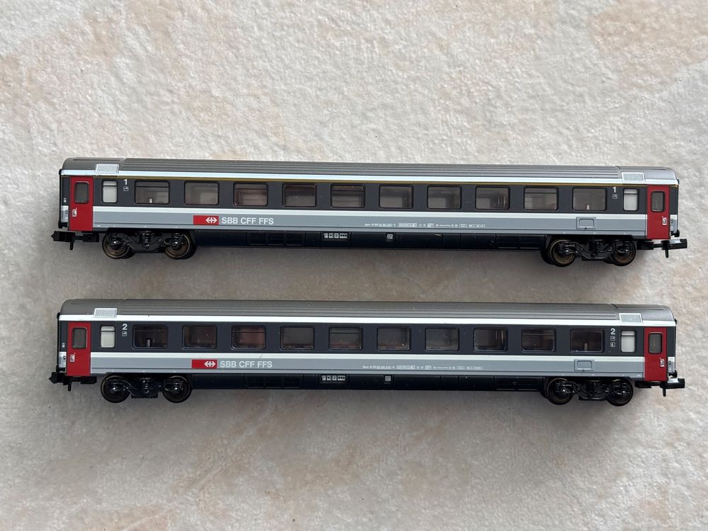 Minitrix EuroCity Personenwagen 1KL APM + 2KL BPM SBB (Neu (gemäss ...