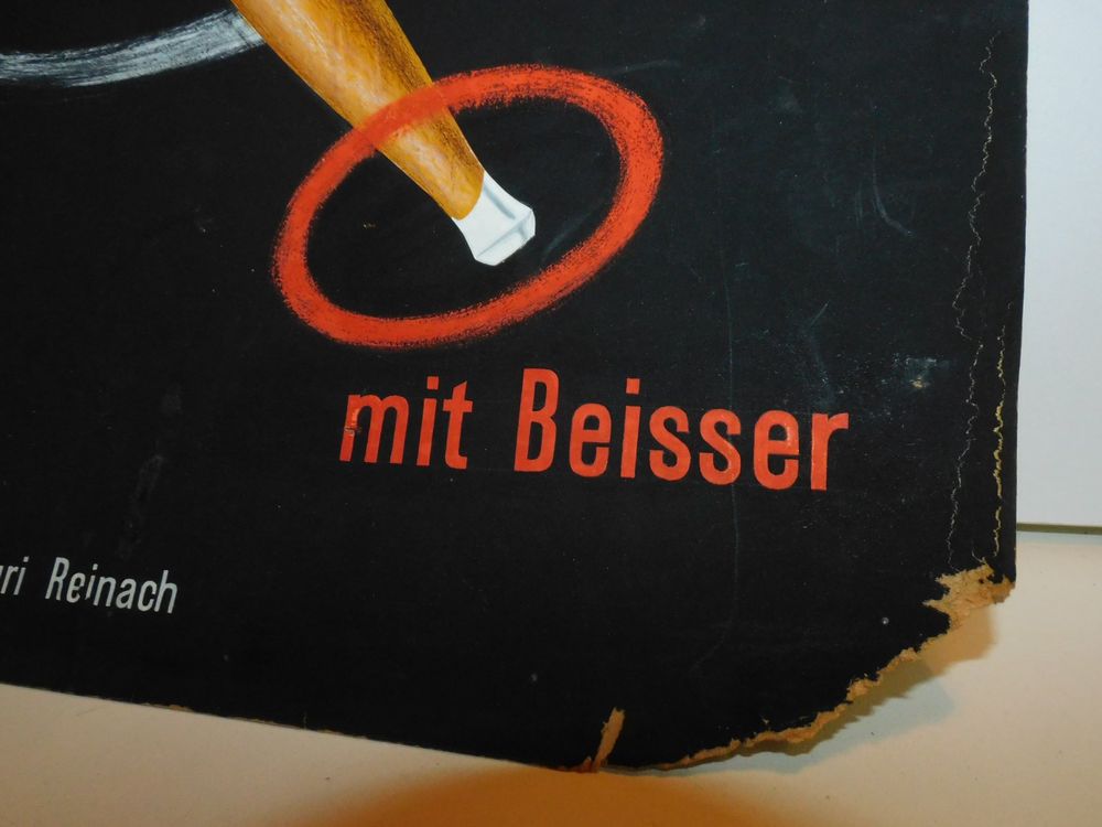 Werbeplakat ein Origianl Collage Zeichnung - Corona Zigarre (Gebraucht ...