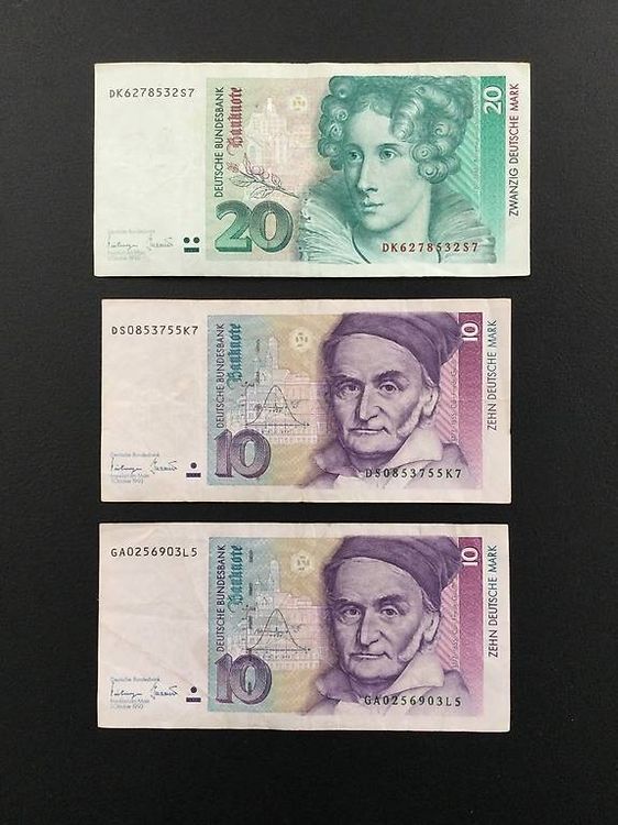 40 D-Mark Geldscheine Banknoten (Gebraucht) in Kriens für CHF 19 – mit ...