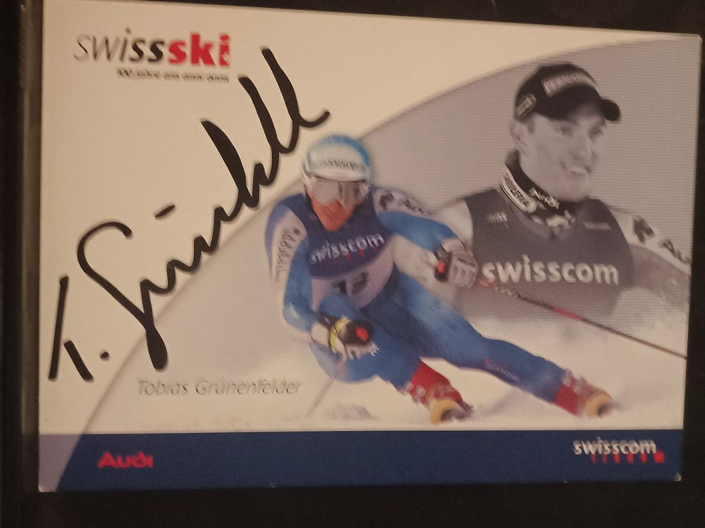 Tobias Grünenfelder - handsignierte Swisski Autogrammkarte (Gebraucht ...