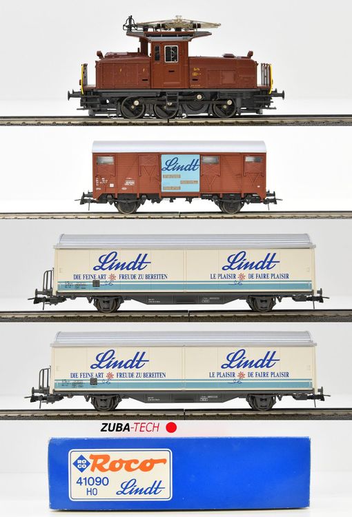 Roco 41090 Güterzug-Set "Lindt" SBB H0 WS mit OVP (Gebraucht) in St ...