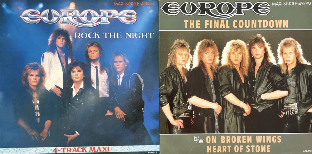 Europe - 2 Maxi LP's Rock In The Night & The Final Countdown (Gebraucht ...