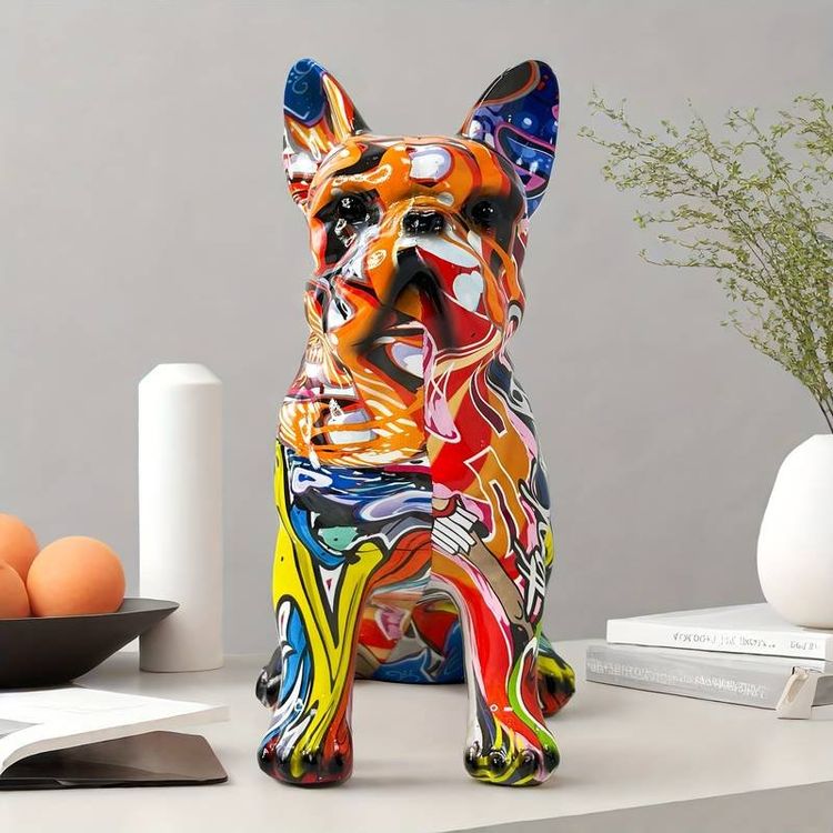 Skulptur Franzosische Bulldogge