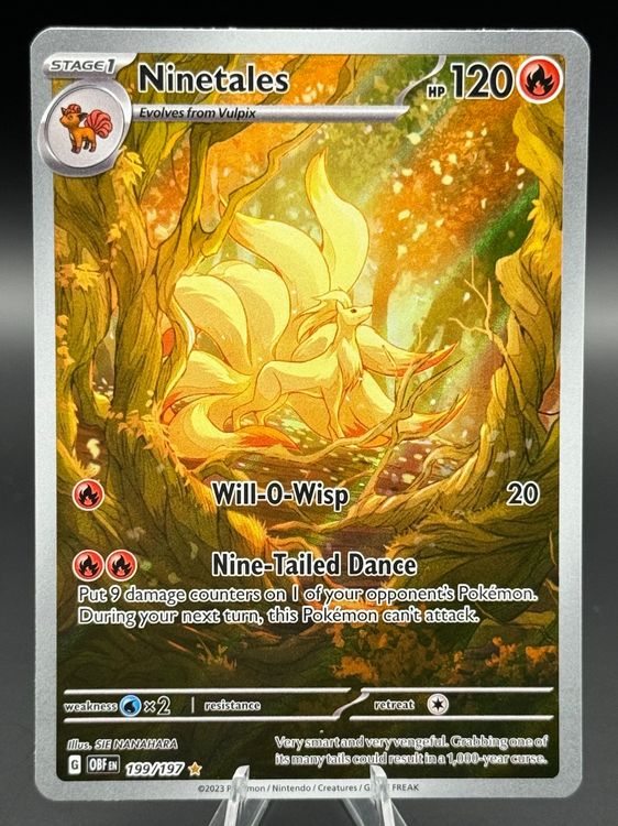 Ninetales 199/197 EN Obsidian Flames (Neu (gemäss Beschreibung)) in ...