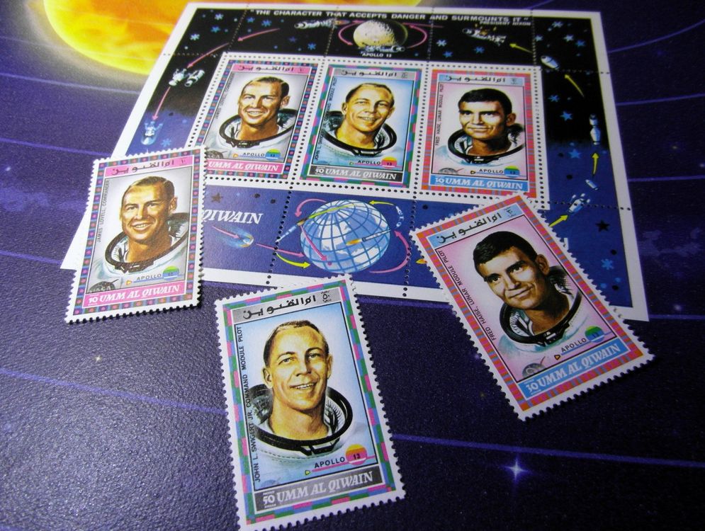 Space Apollo 13 Umm al Qiwain ** Block mit Satz (Neu (gemäss ...