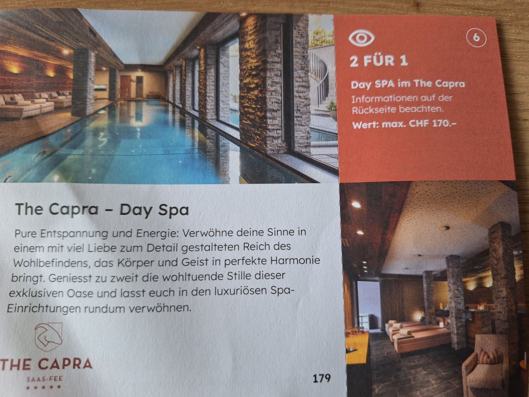 The Capra Saas Fee Day Spa Gutschein 2 für 1 - Winter ️ (1) (Neu und ...