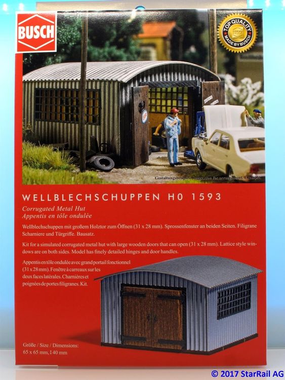 Busch 1593 Wellblechschuppen | Kaufen auf Ricardo
