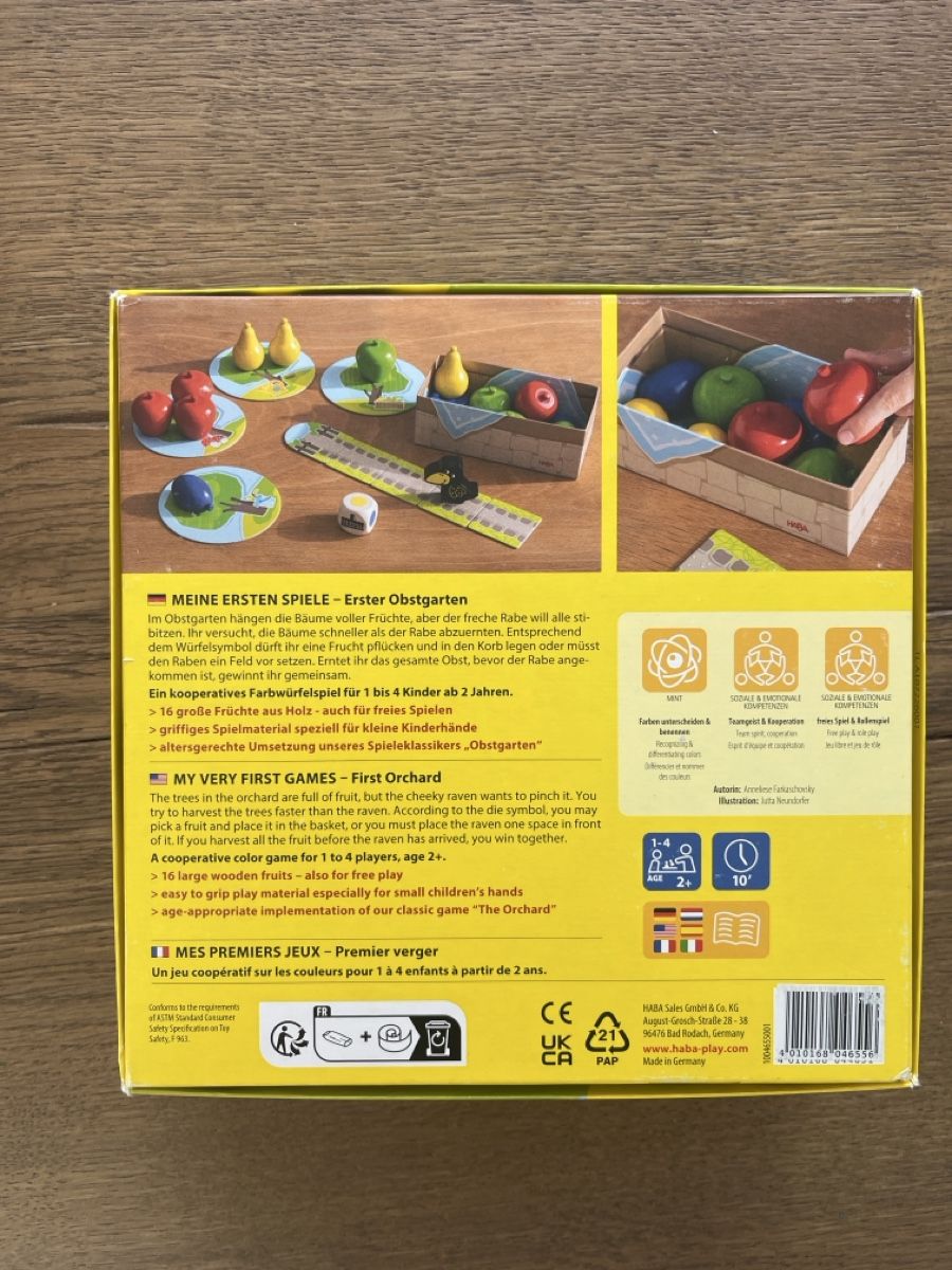 HABA Erster Obstgarten - Das Kinderspiel für kleine Gärtner (Neu und ...