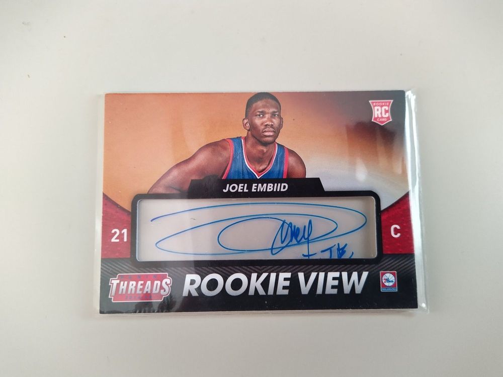 Joel Embiid Rookie View Threads Card 2014 76ers | Kaufen auf Ricardo