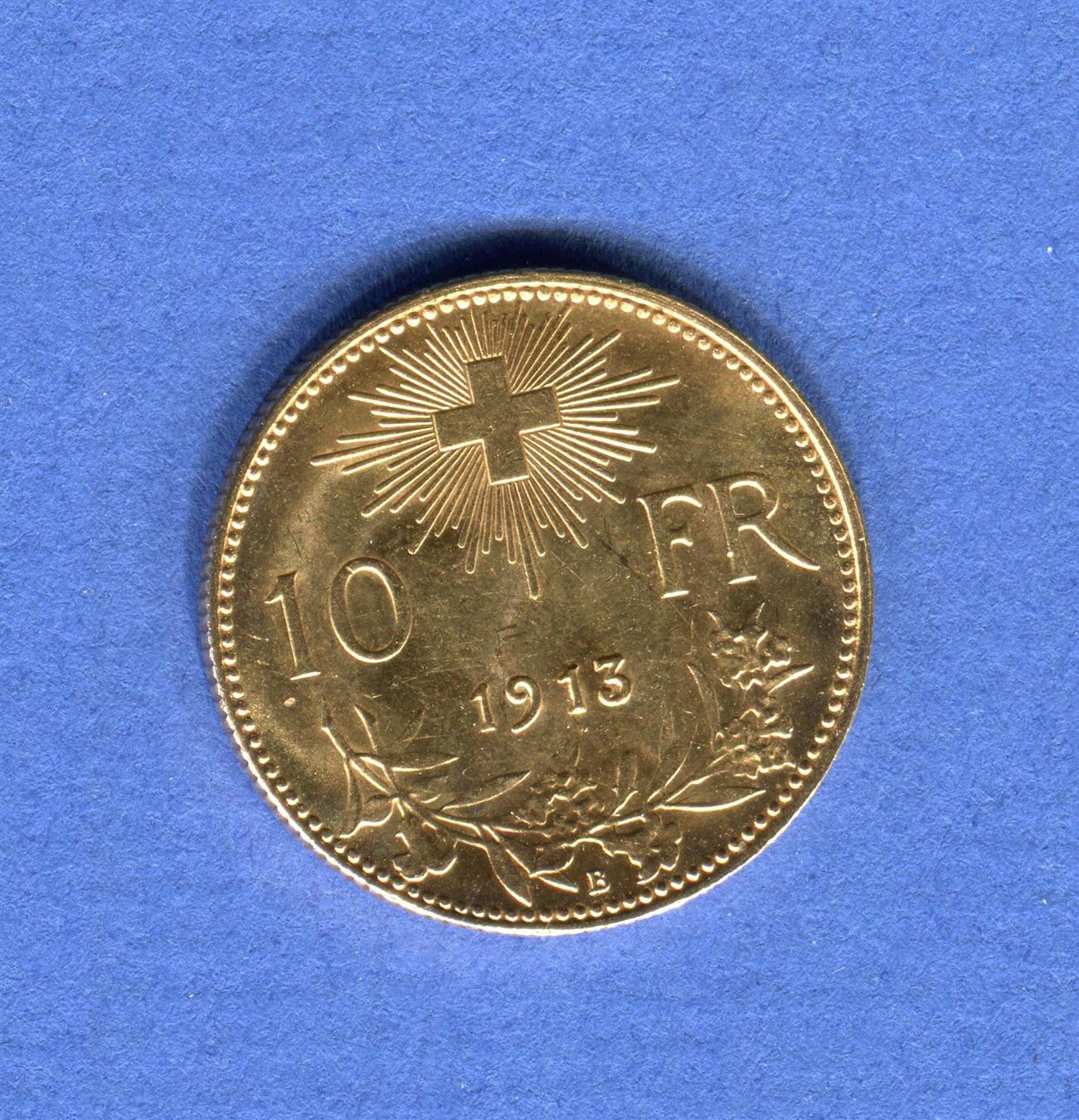(1717) 10 Fr. 1913 Vreneli Top Stgl Gold (Gebraucht) in Rüthi (Rheintal) für CHF 307 – mit ...