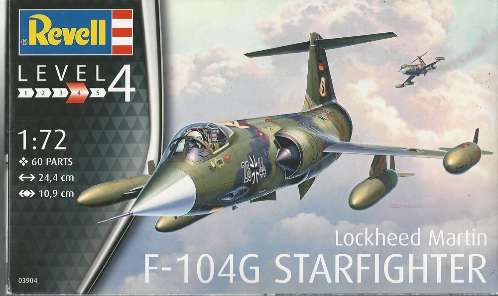 plastic model kit scale 1/ 72 Revell F- 104 G STARFIGHTER (Neu und ...
