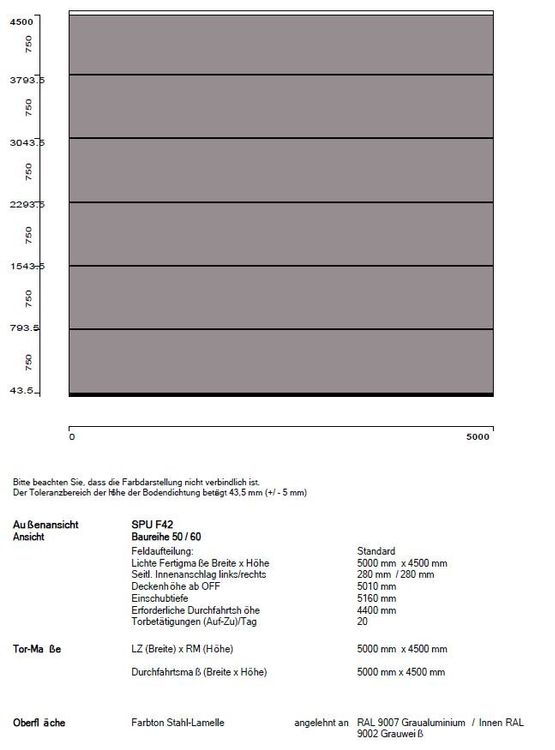 Hörmann Sektionaltor SPU42 (Neu und originalverpackt) in Nottwil für ...