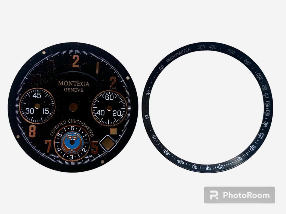 MONTEGA GENÈVE - Chrono R9 - Cadran & Tachymètre Noir (Gebraucht) in LE ...