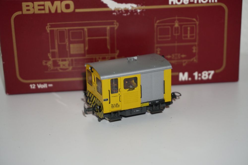 BEMO 1274 192 - RhB Tm 2/2 92 Rangiertraktor gelb H0m (Gebraucht) in ...