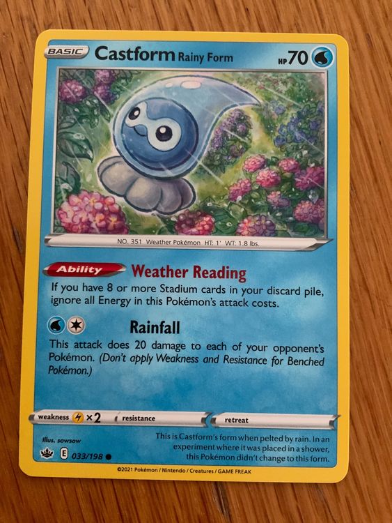 Pokémon Castform /Rainy Form | Kaufen auf Ricardo