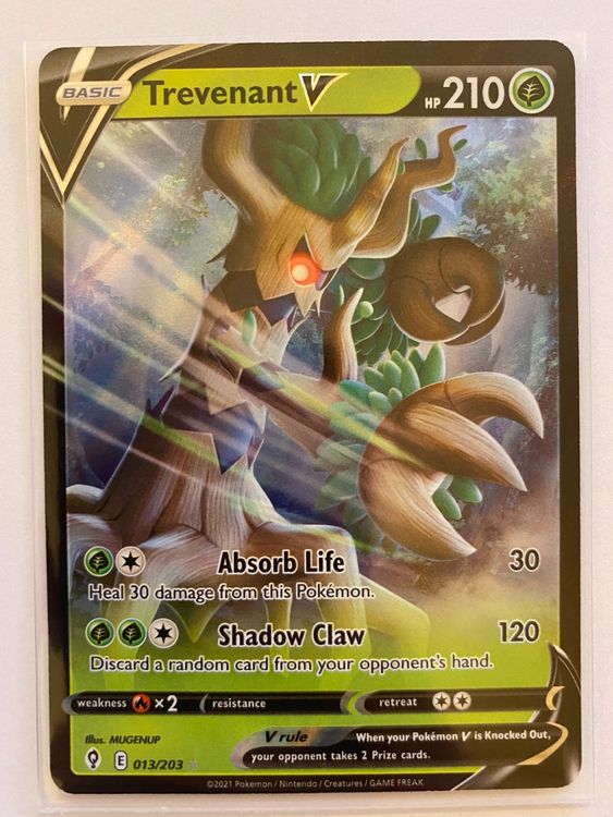 Pokemon Trevenant V 013/203 Evolving Skies EN (Neu (gemäss Beschreibung ...