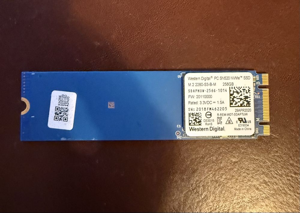 Western Digital NVMe SSD 256GB (Gebraucht) in Sargans für CHF 18 – mit ...