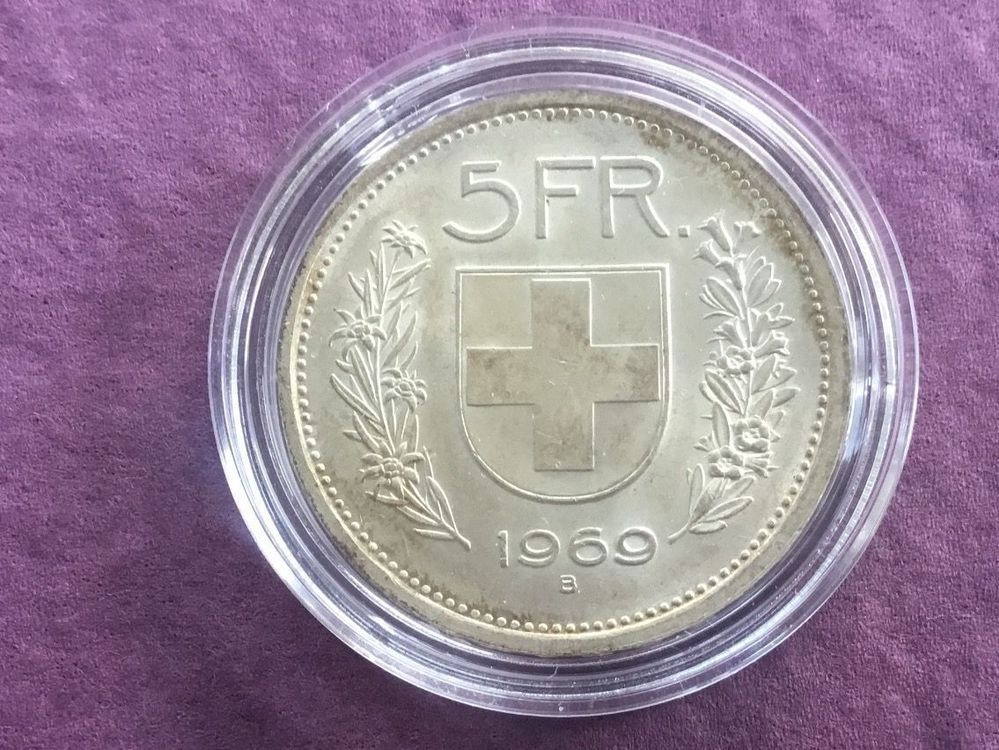schöne 5 Franken 1969 VZ +++ ungereinig (Gebraucht) in St. Margrethen SG für CHF 12 – mit ...